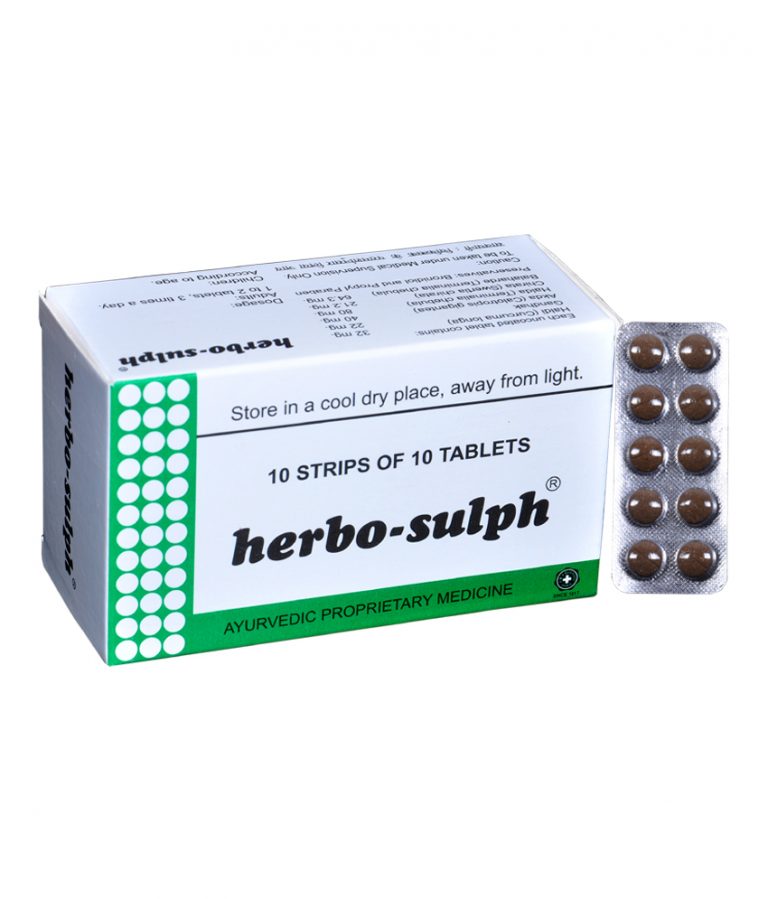 Herbo Sulph 10×10 Tabs – J & J DeChane Laboratories Pvt Ltd