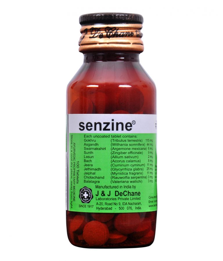 Senzine 100 Tabs – J & J DeChane Laboratories Pvt Ltd